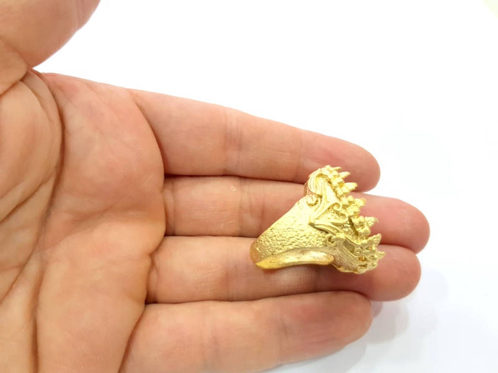 Gold Ring Settings Blank Inlay Ring Mosaic Ring Bezel Base - Etsy