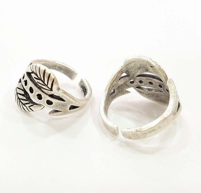 Silver Ring Blank Ring Settings Ring Bezel Base Cabochon Mountings ...