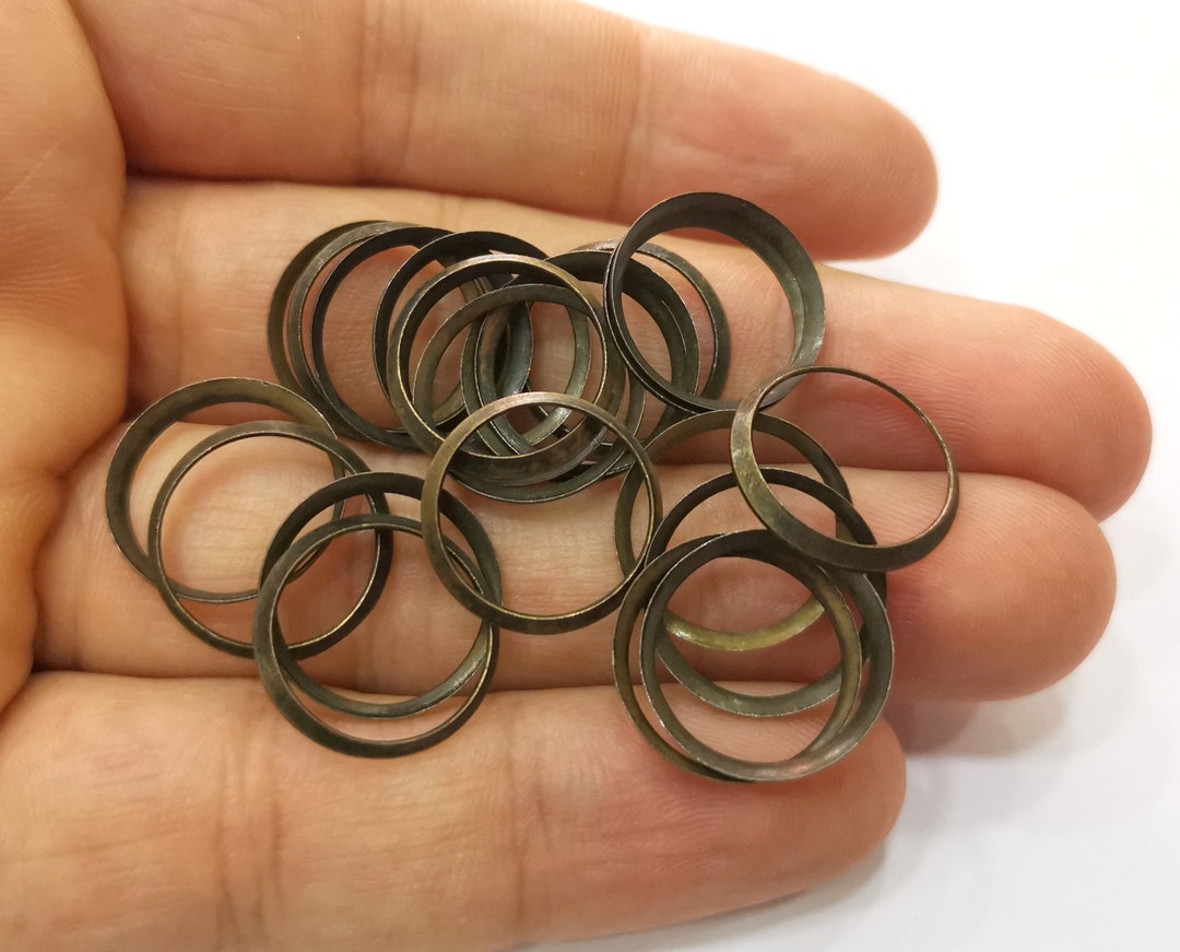 20 Circle Connector Findings Antique Bronze Connector Antique Bronze ...