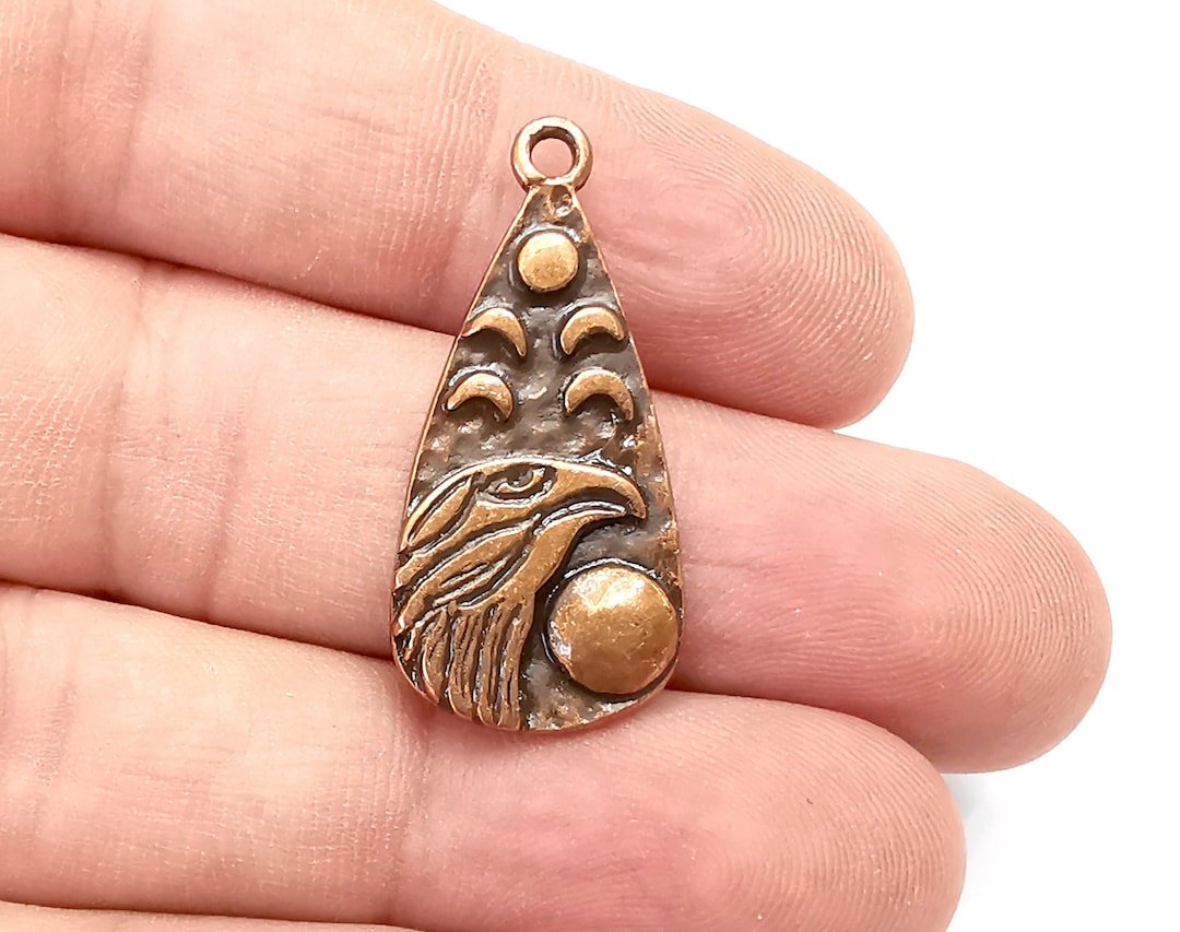 Moon Crescent Raven Charms, Eagle Charms, the Phases of the Moon ...