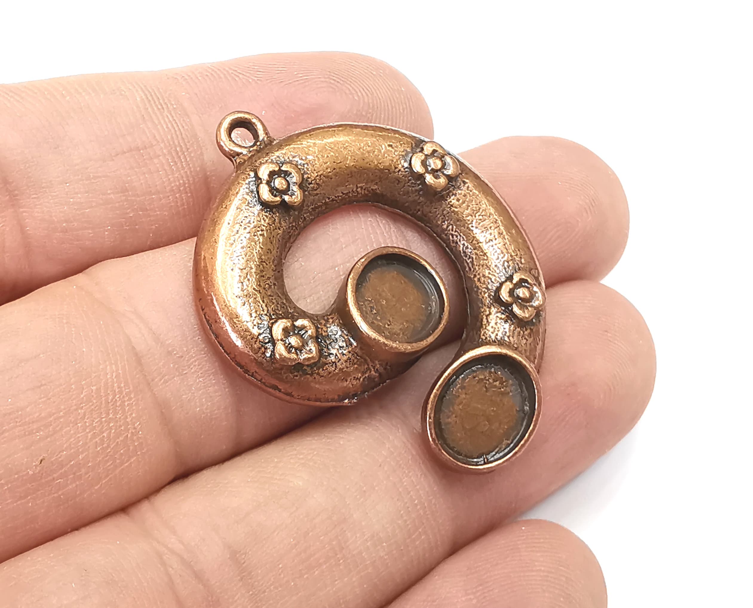 Flower Bezel Worm Resin Blank Inlay Mounting Mosaic Frame - Etsy