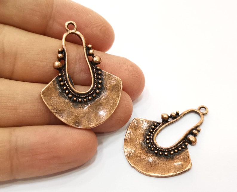 Copper Charms Antique Copper Plated Charms (40x29mm) G20306 - Etsy