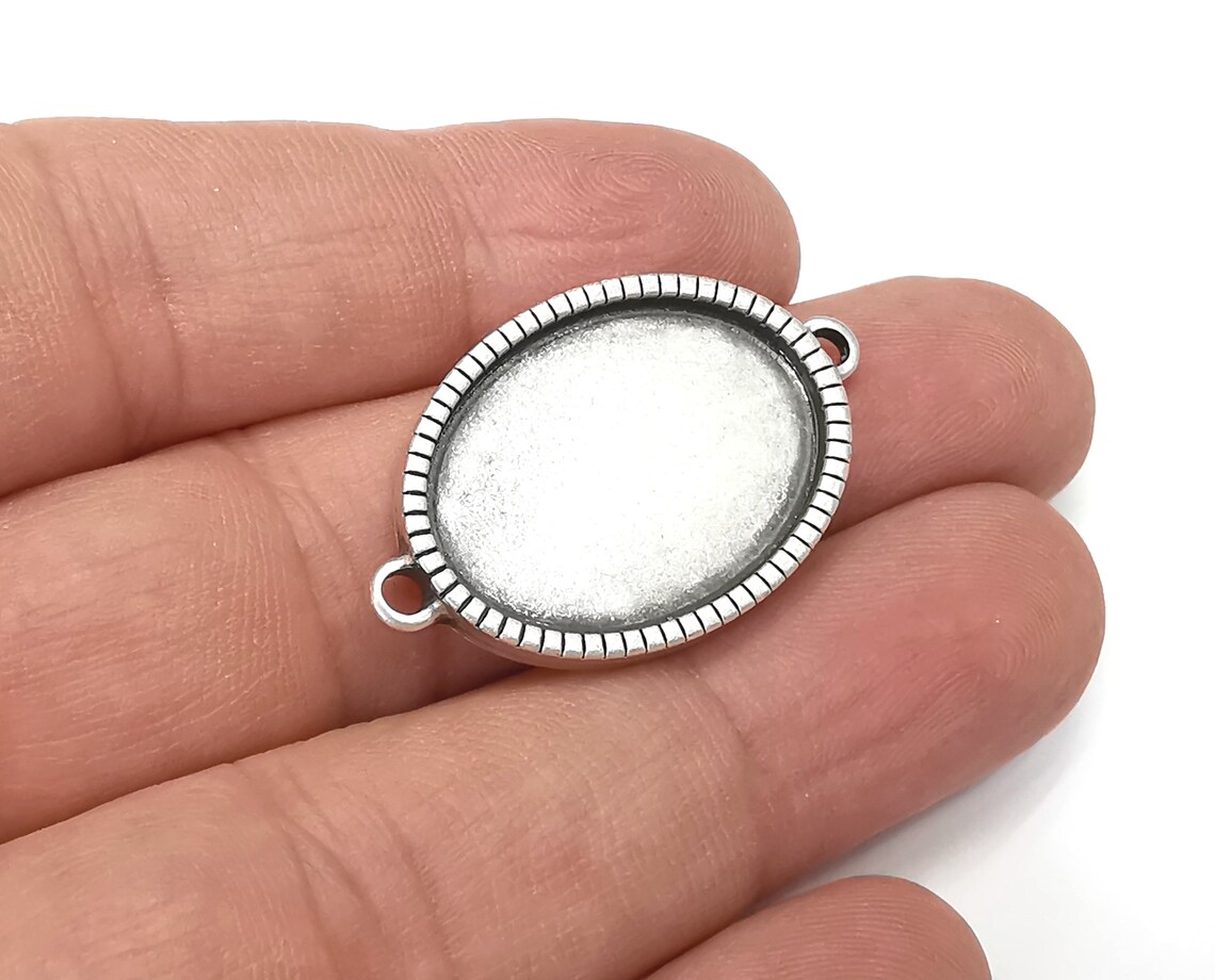 Oval Pendant Blanks Resin Bezel Bases Mosaic Mountings Dry - Etsy