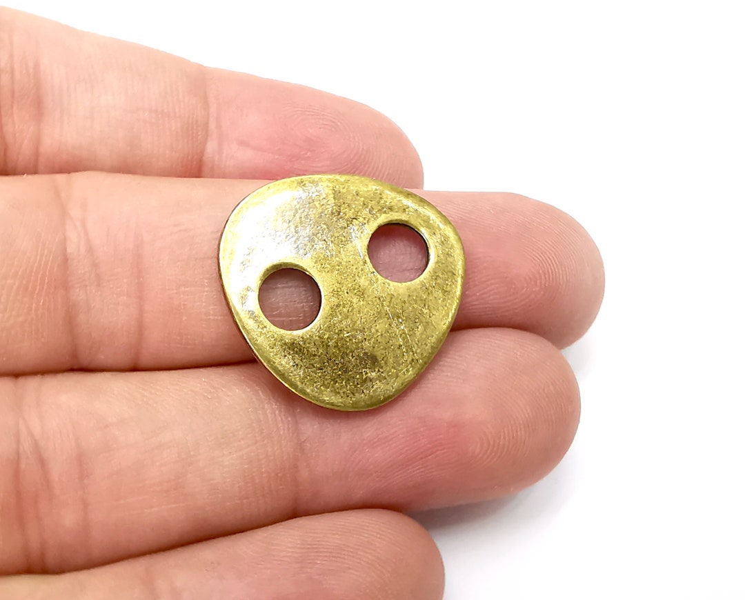 Antique Bronze Connector Charms Antique Bronze Plated Charms (24x24mm ...