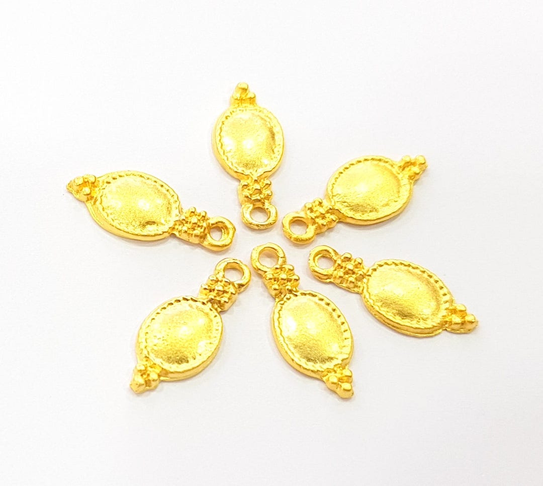 10 Gold Charm Gold Plated Charms (18x7mm) G8516 - Etsy