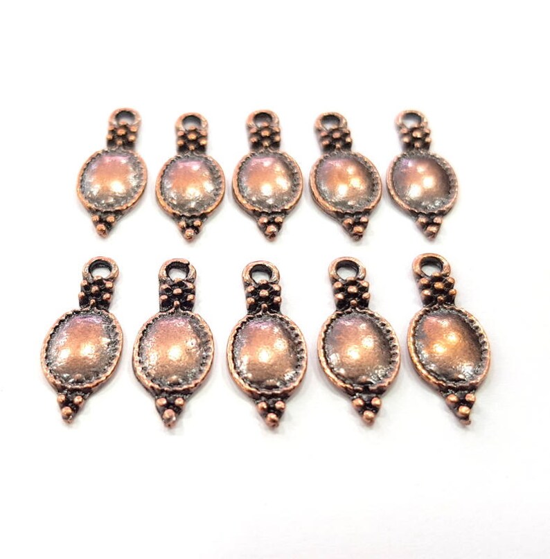 20 Copper Charm Antique Copper Charm Antique Copper Plated | Etsy