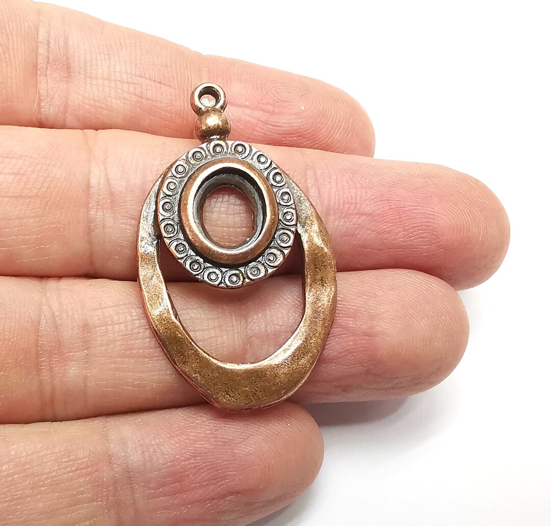 Charms Blanks Oval , Resin Bezel Bases, Mosaic Mountings, Dry Flower ...