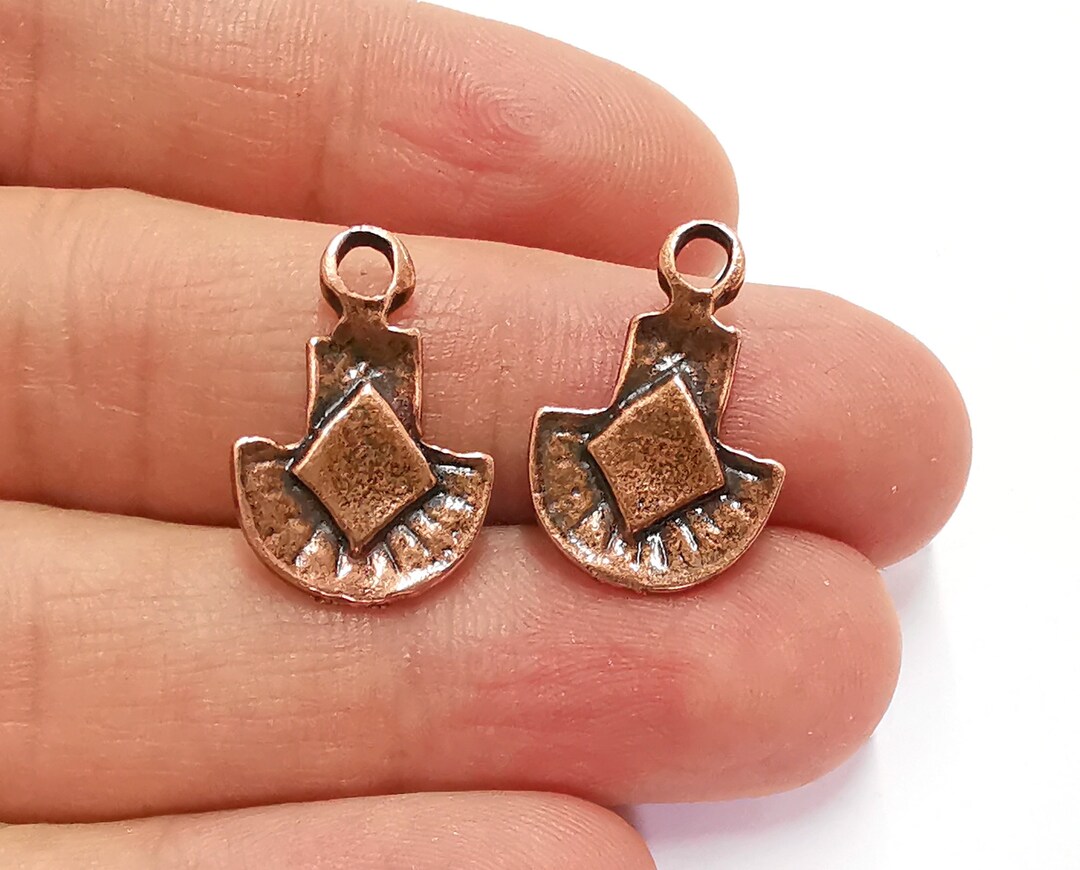 Copper Charms Antique Copper Plated Charm 23x15mm G17674 - Etsy