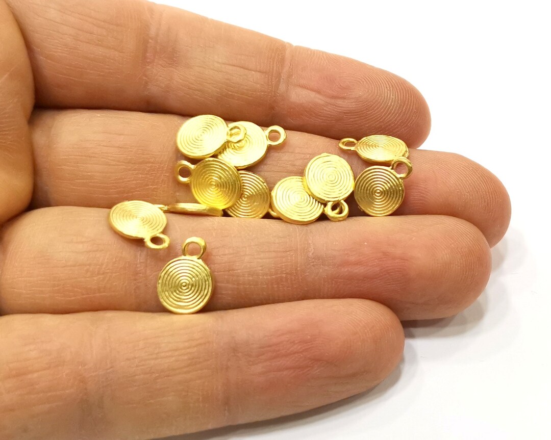 10 Gold Charms Gold Plated Charms (12x8mm) G16992 - Etsy