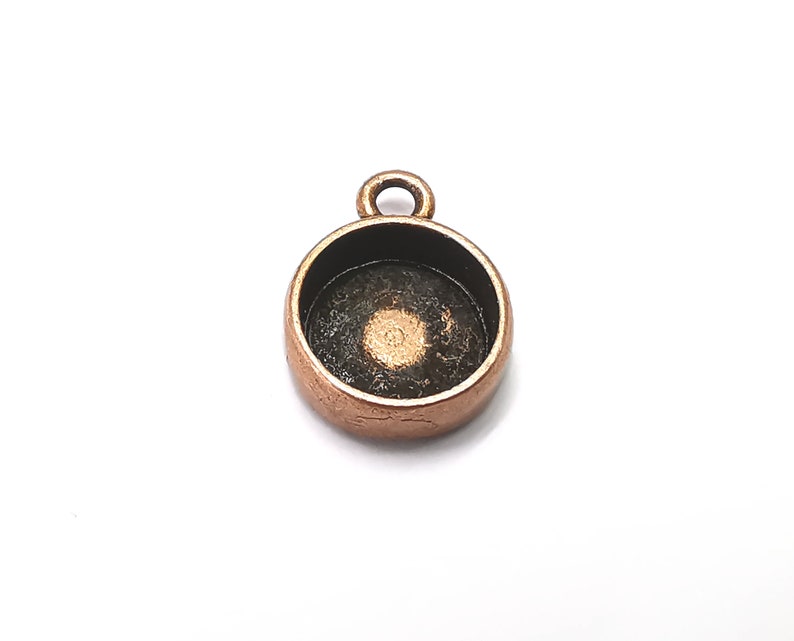 Round Pendant Blanks Resin Bezel Bases Mosaic Mountings Dry - Etsy