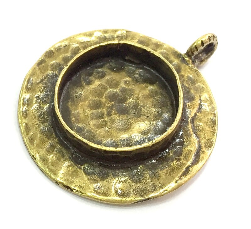 Antique Bronze Brass Blank 20mm Blank Mountings G5505 | Etsy