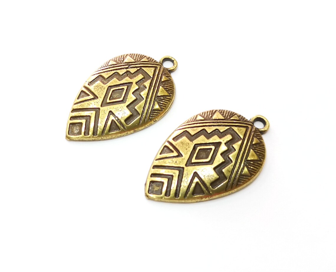 4 Antique Bronze Charms Antique Bronze Plated Charms 30x18mm - Etsy