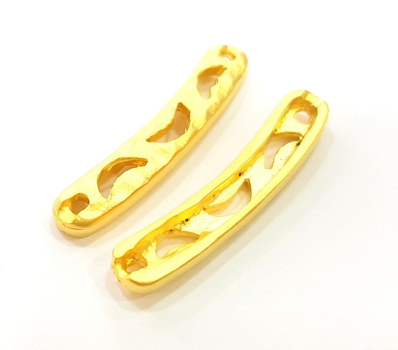 4 Gold Connector Gold Plated Connector 32x6mm G7030 - Etsy