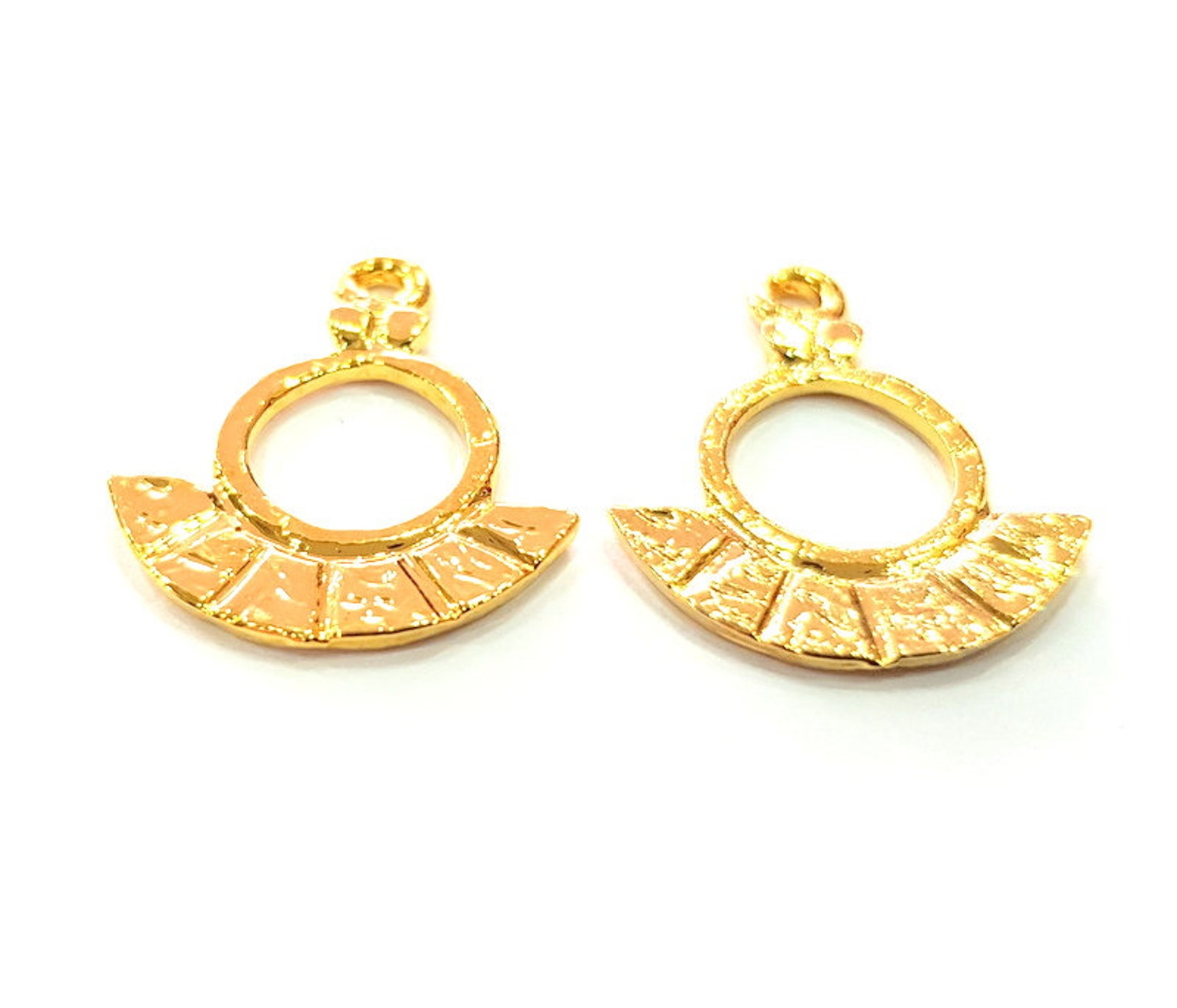 4 Gold Charm Gold Plated Charm Gold Plated Metal (25x20mm) G12206 - Etsy