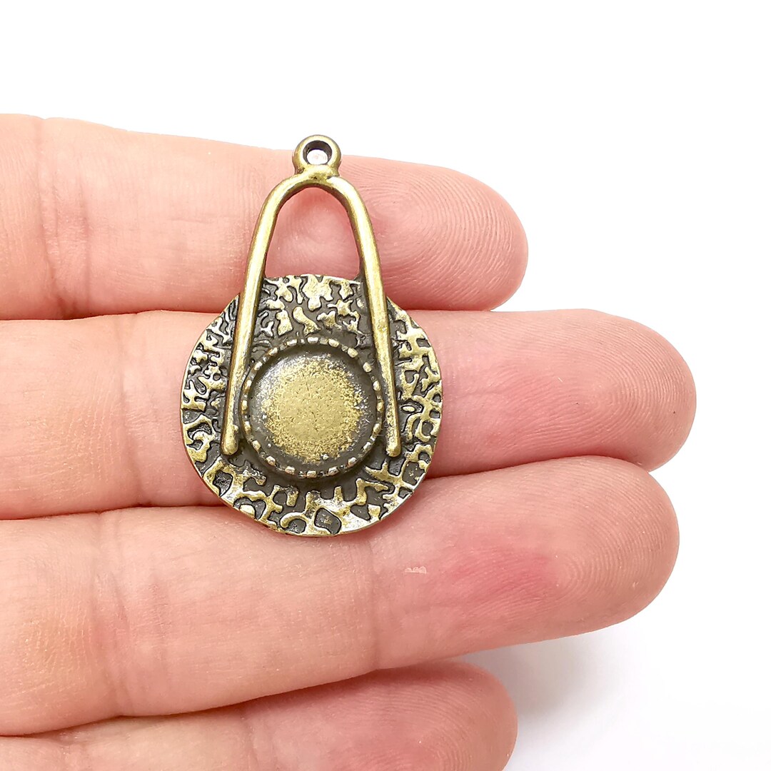 Bronze Disc Charms, Blank Charms, Rustic Charms, Earring Charms, Bronze ...