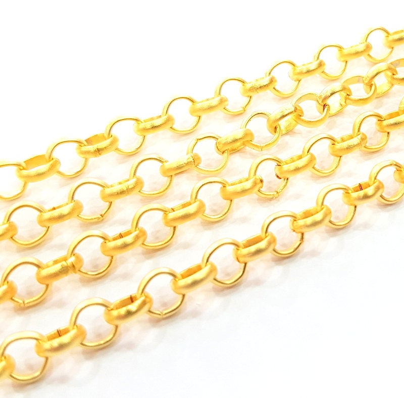 Gold Rolo Chain Gold Plated Rolo Chain 1 Meter 3.3 Feet 5 | Etsy