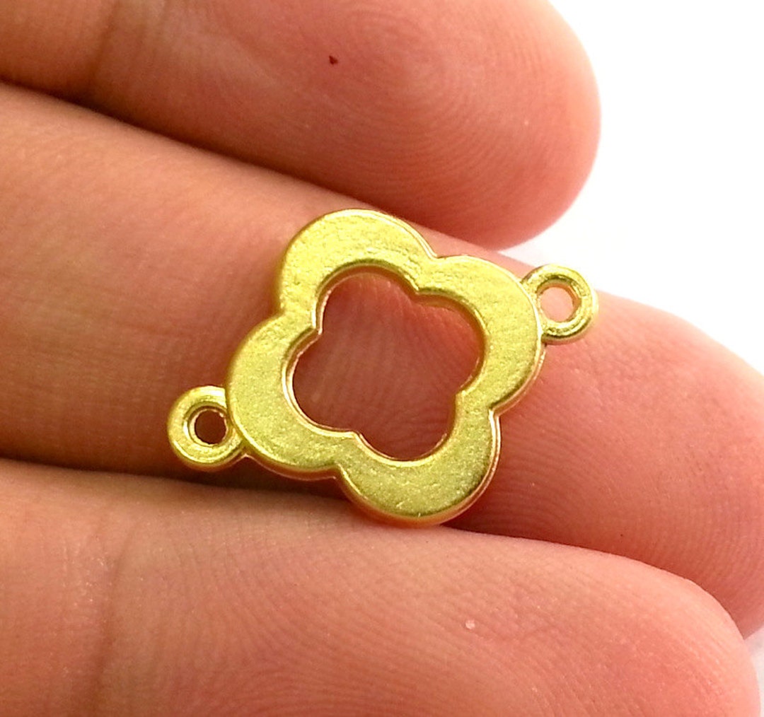 4 Gold Connector Charms Gold Plated Metal 4 Pcs 20x15 Mm G9101 - Etsy