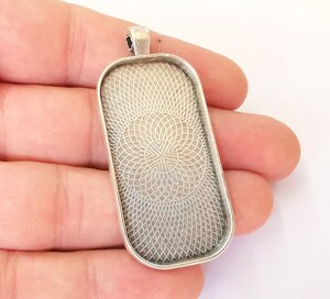 Sterling Silver Clasp Toggle Big Oval Jewelry Closure 925 - Etsy