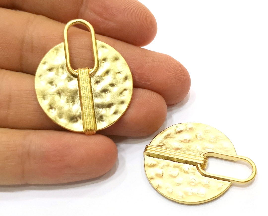 Gold Charms Gold Plated Charms (37x30mm) G19634 - Etsy