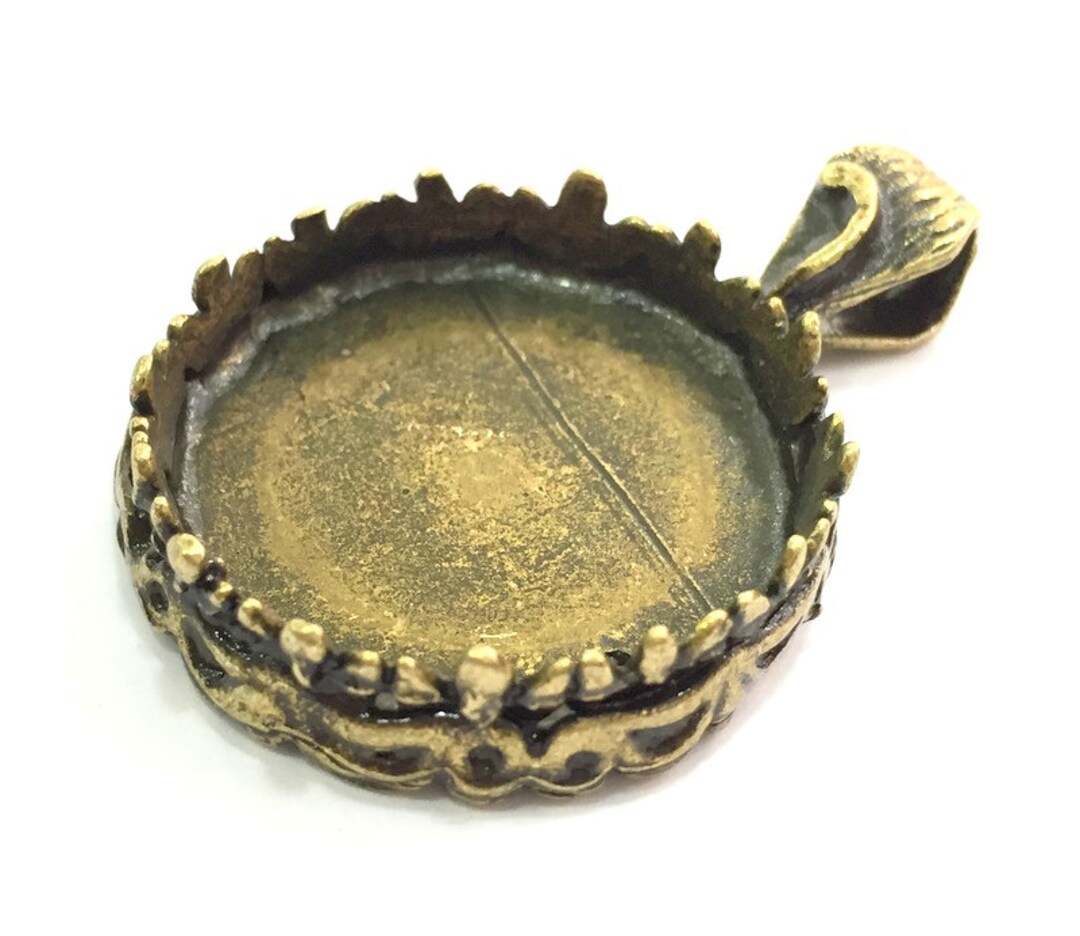 Antique Bronze Brass Blank (25mm Blank) , Mountings G5468 - Etsy