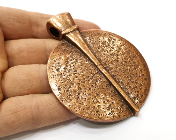 Antique Copper Large Pendant Antique Copper Plated Pendant 83x66mm ...