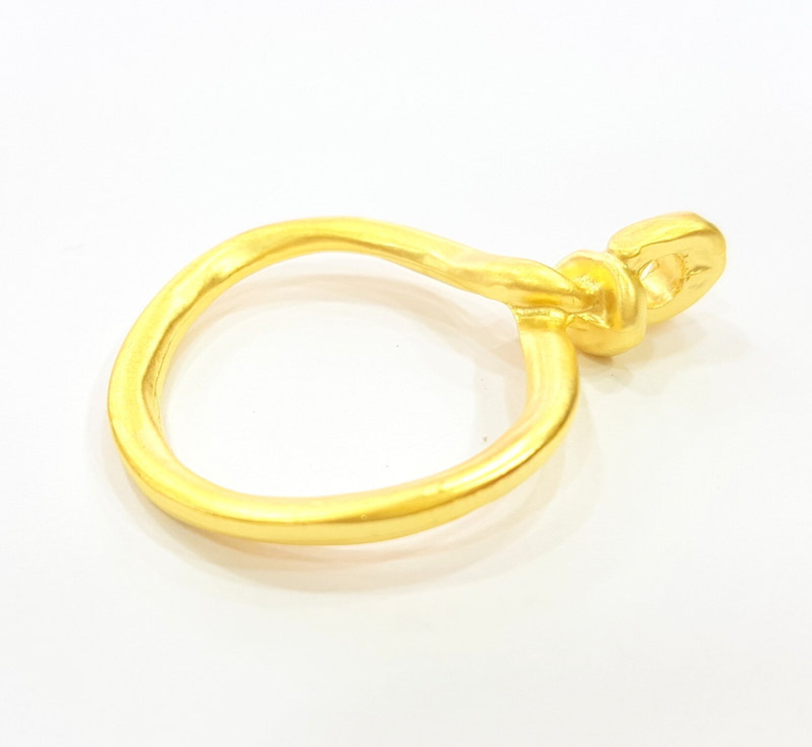 Gold Pendant Gold Plated Connector Pendant (43x31mm) G6845 - Etsy