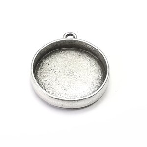 Round Pendant Blanks, Resin Bezel Bases, Mosaic Mountings, Dry Flower ...
