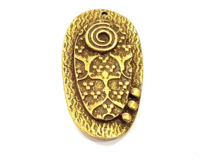 6 Square Frame Charm Antique Bronze Charm Antique Bronze Plated Metal ...