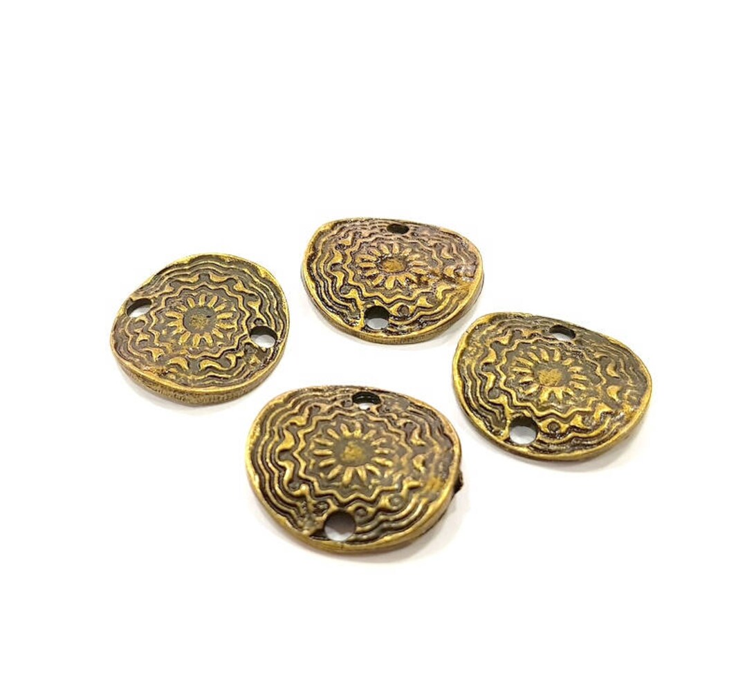 10 Antique Bronze Connector Pendant (15x15mm) G7748 - Etsy