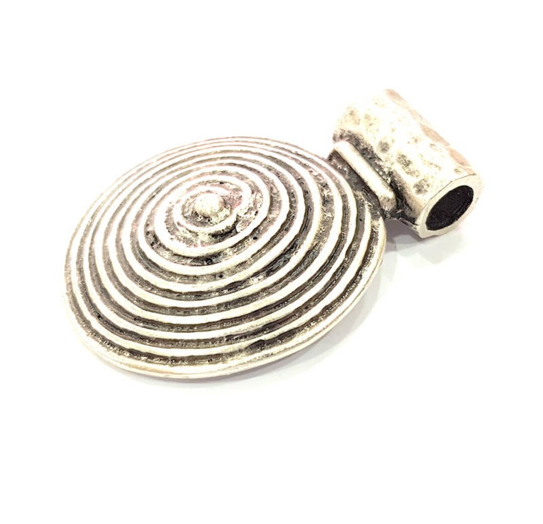 Silver Pendant Antique Silver Plated Pendants (57x41mm) G9132 - Etsy