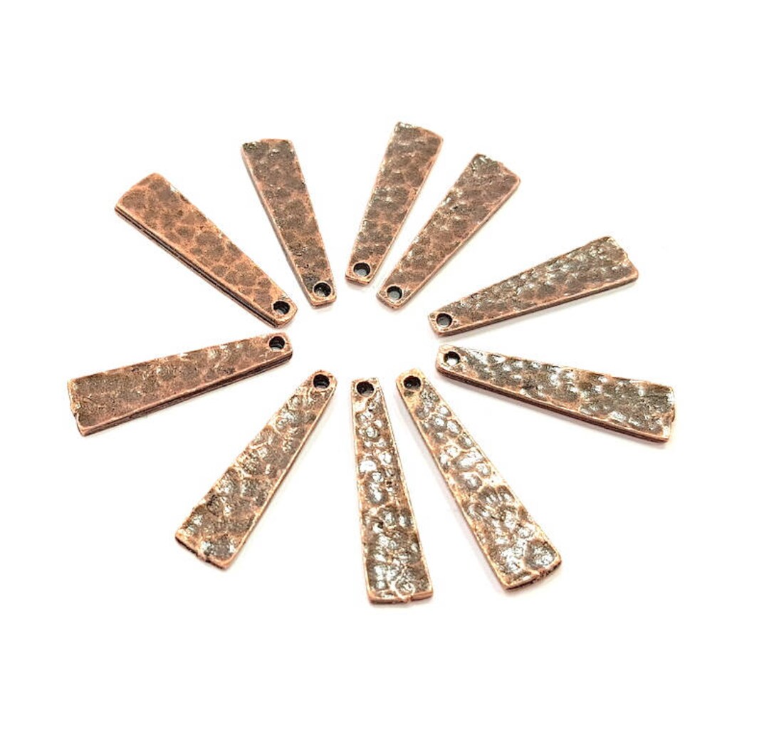 Antique Copper Charm Antique Copper Plated Charm (22x6mm) G8663 - Etsy