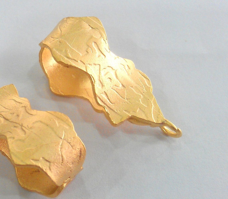 2 Gold Bail Findings Gold Plated Findings G12936 | Etsy