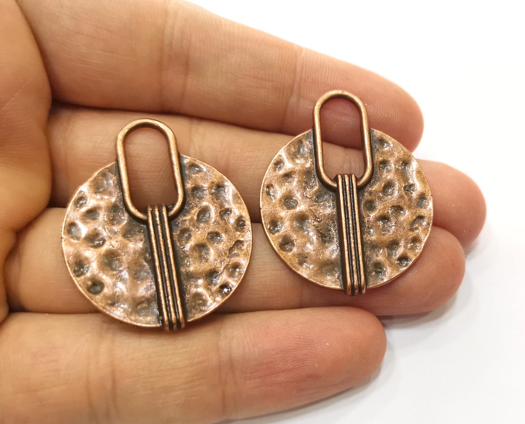 Copper Charms Antique Copper Plated Charms (37x30mm) G18486 - Etsy