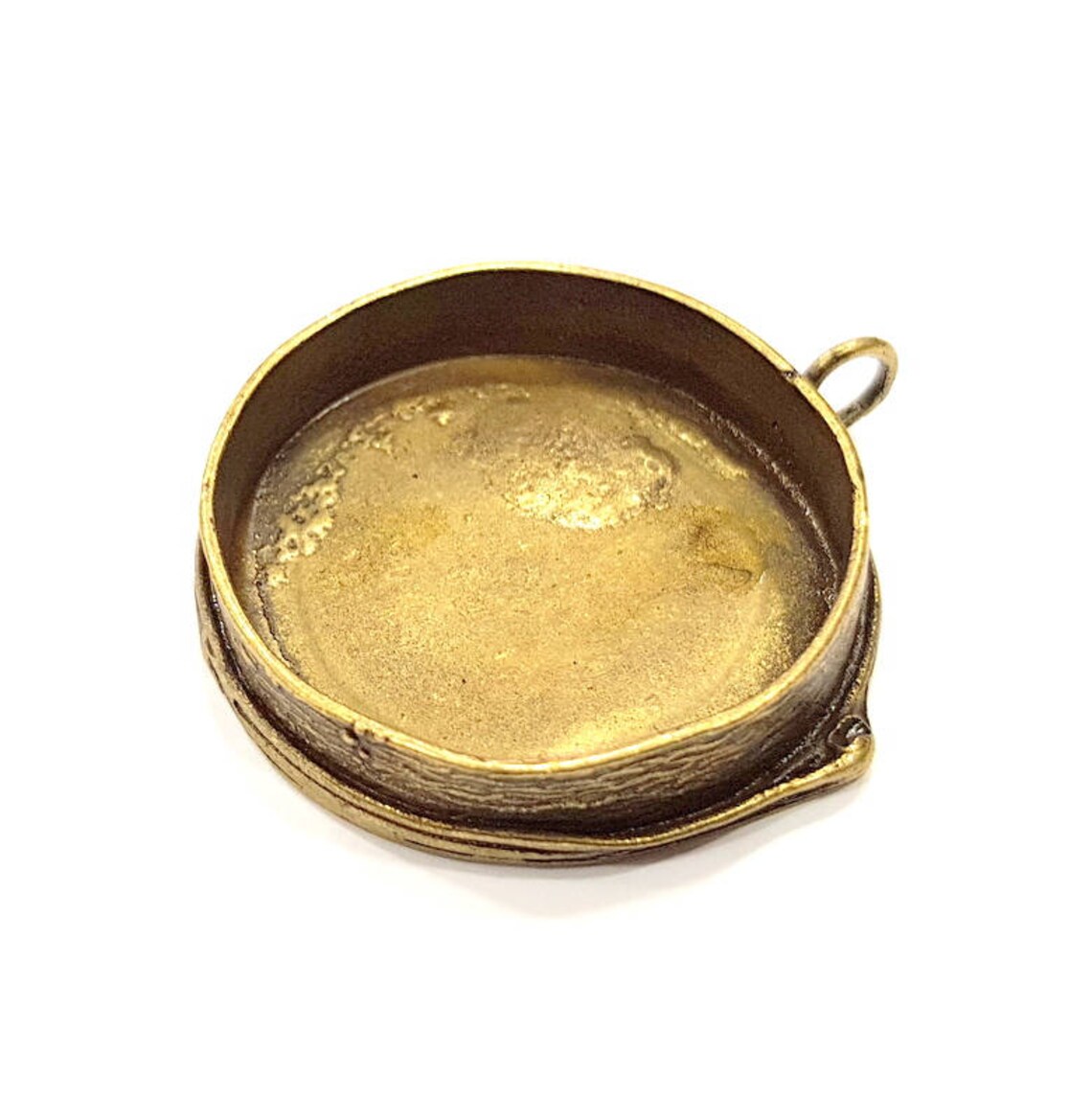 Pendant Blank Antique Bronze Inlay Blank Mosaic Blank Resin Bezel Base ...