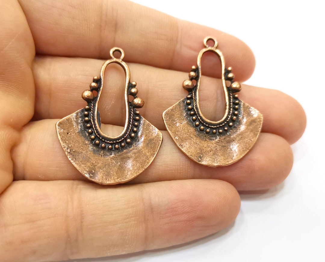 Copper Charms Antique Copper Plated Charms (40x29mm) G20306 - Etsy