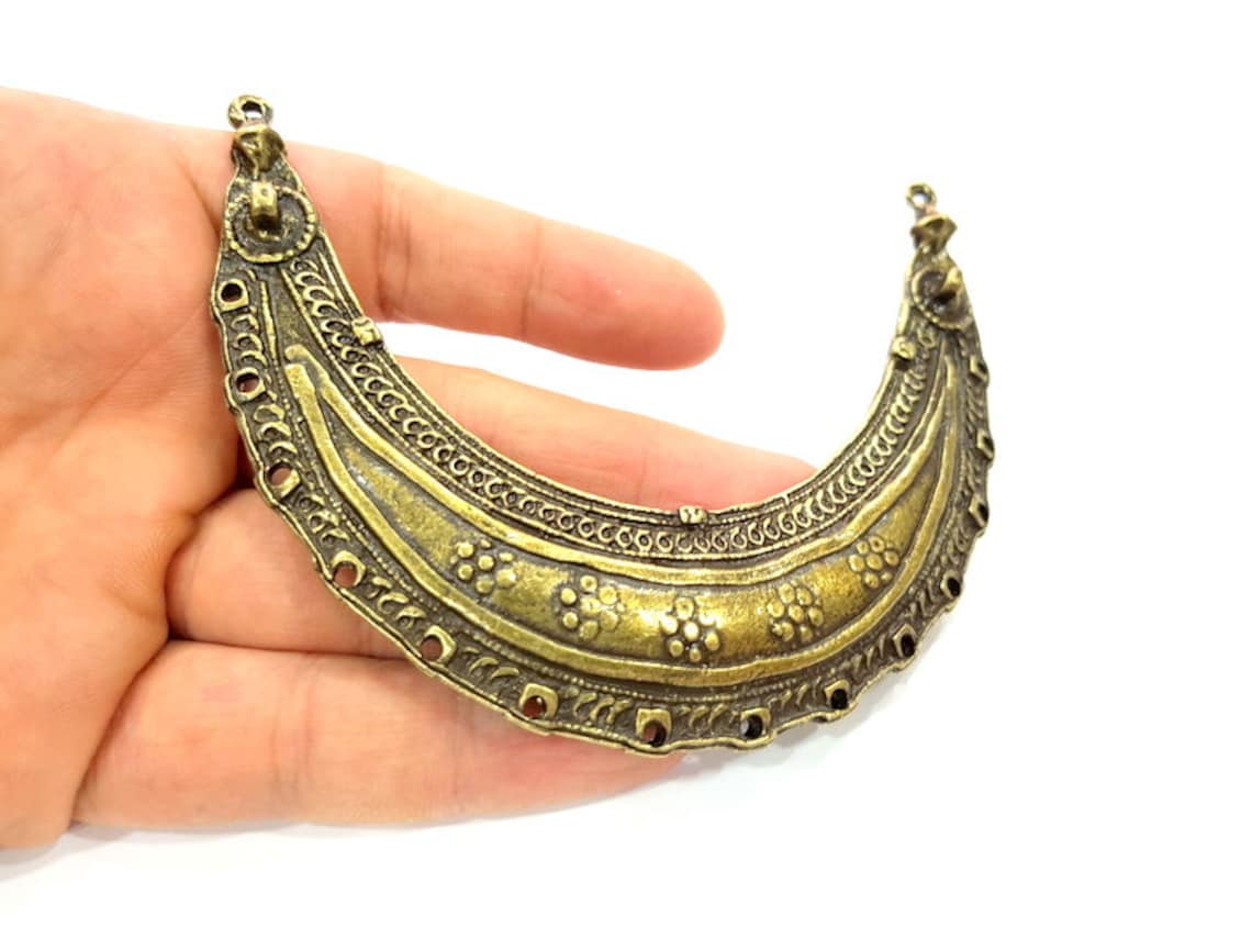 Antique Bronze Collar Pendant Connector Necklace Bar - Etsy