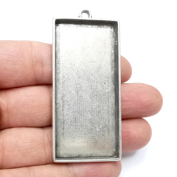 Rectangle Pendant - Etsy