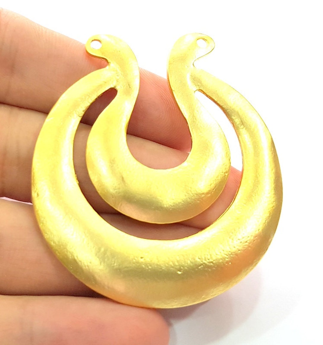 Gold Pendant Gold Plated Pendants (58x52mm) G6231 - Etsy
