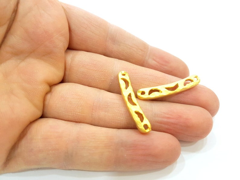 4 Gold Connector Gold Plated Connector 32x6mm G7030 - Etsy