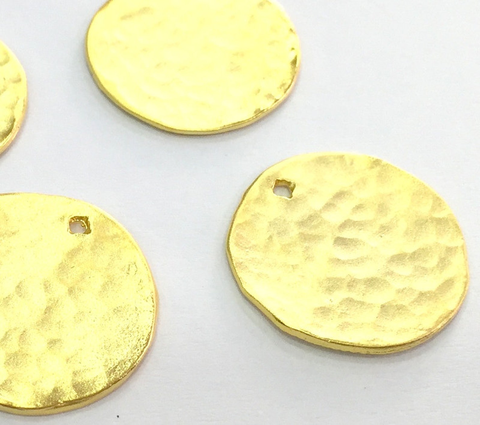 2 Gold Plated Charm 2 Pcs (22mm) G4138 - Etsy