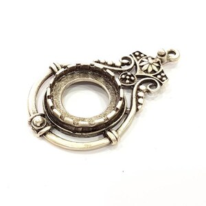 Silver Pendant Antique Silver Plated Pendants (56x34mm) G8314 - Etsy