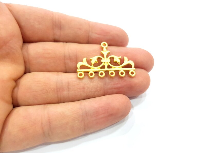 2 Gold End Bar Connector Gold Plated Metal (33x22mm) G14700 - Etsy