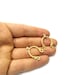 4 Gold Charms Connector Gold Plated Charms 27x19mm G16663 - Etsy