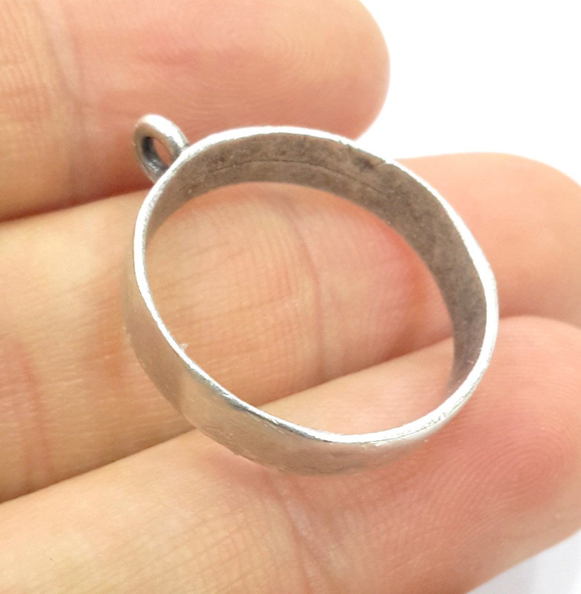 Silver Pendant Bezel Base Setting Necklace Blank Mountings - Etsy