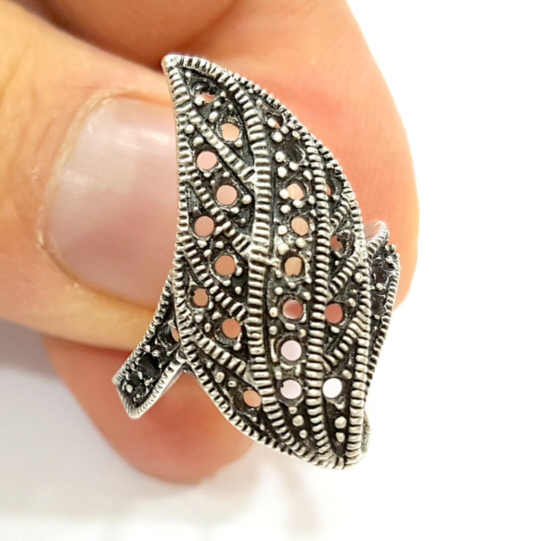 Silver Ring Blank Ring Settings Ring Bezel Base Cabochon Mountings ...