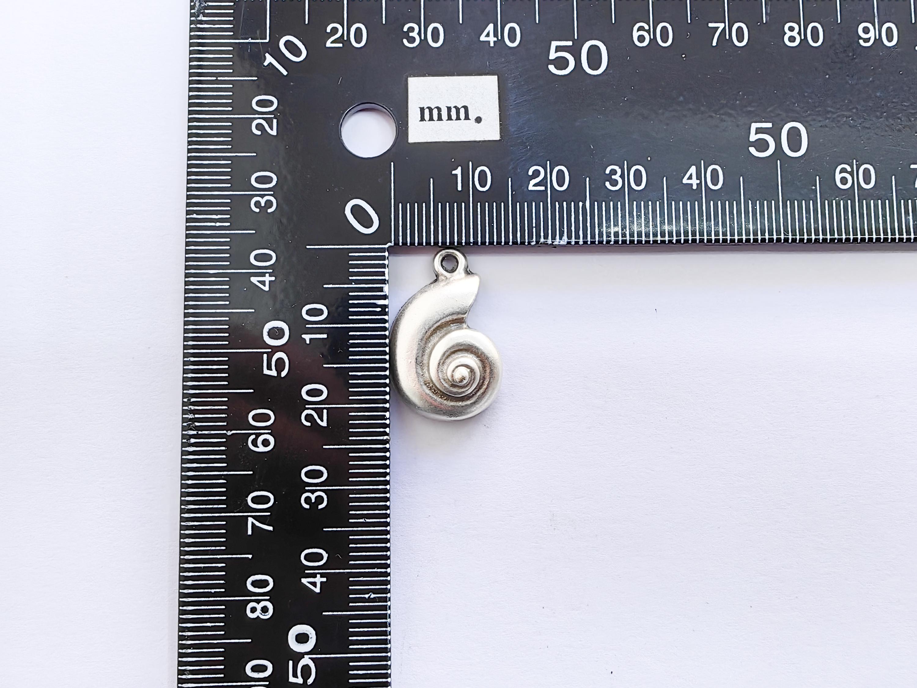 Nautilus Shell Charm, Summer Charms, Sea Shell, Beach Pendant, Silver ...