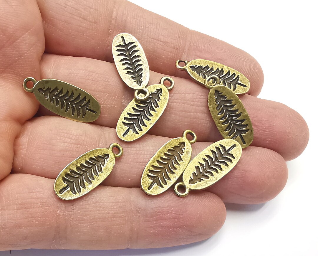 Pine Tree Charms Antique Bronze Plated Charms (24x9mm) G27230 - Etsy