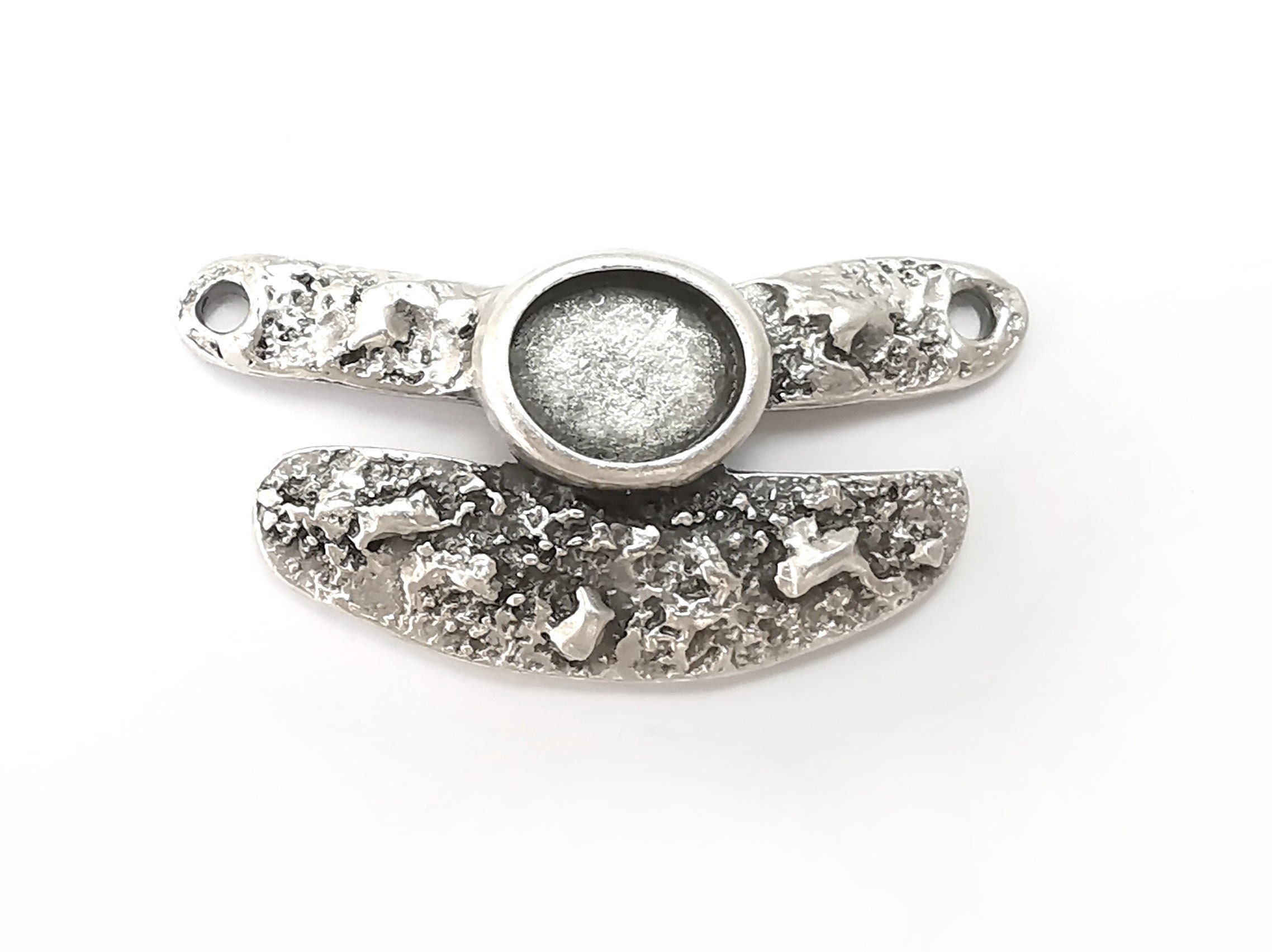 Oval Bezel, Resin Blank, Inlay Mounting, Mosaic Frame Cabochon Base ...