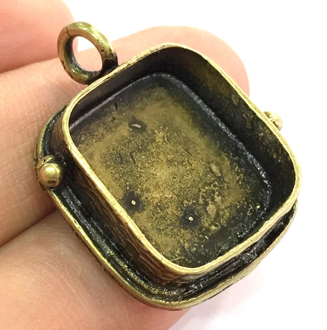 Antique Bronze Brass Blank (20x20mm Blank) , Mountings G5437 - Etsy