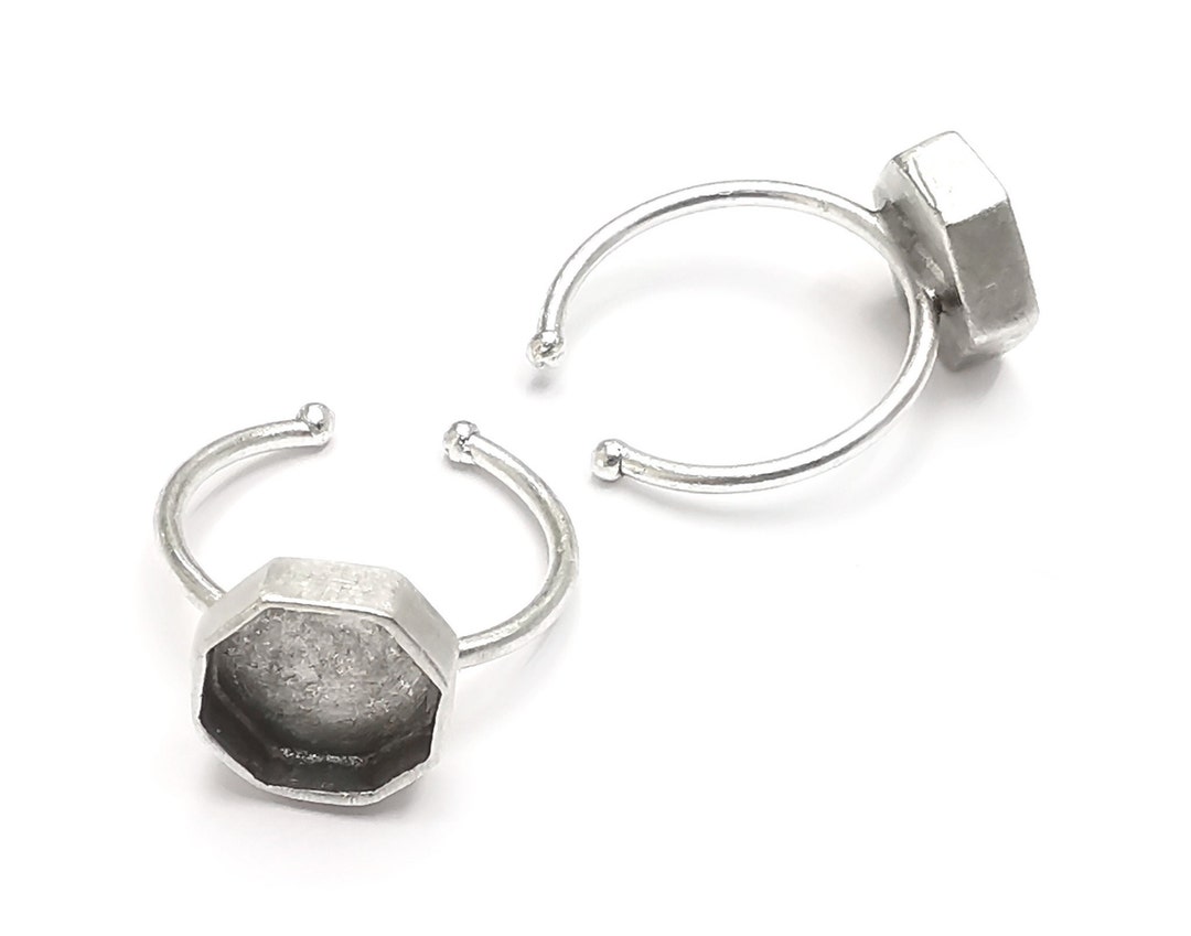Octagon Ring Bases, Ring Blanks, Ring Bezel Setting, Ring Frame ...